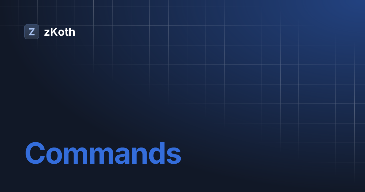 Commands | zKoth