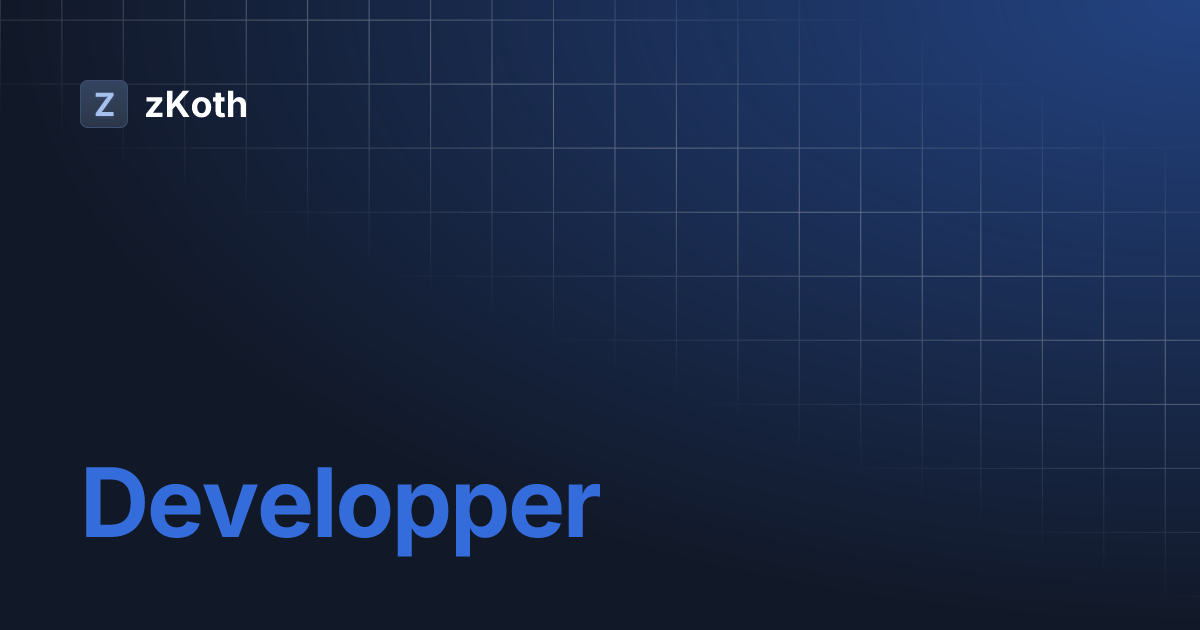 Developper | zKoth